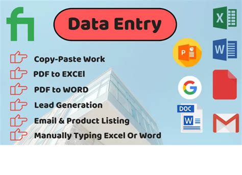 do data entry word excel power point copy paste typing etc by