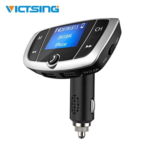 Wireless Adapter Universal Car Kit Bluetooth FM Transmitter With Microphone Large Screen Hands