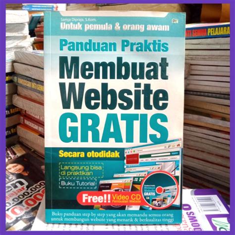 jual panduan praktis membuat website gratis secara otodidak shopee