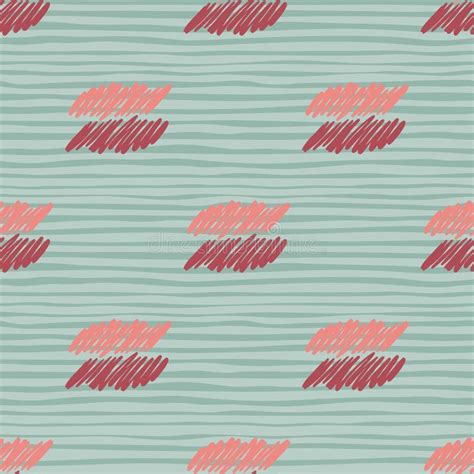 Hand Drawn Scrawl Sketch Pattern Pencil Strokes Seamless Texture Stock