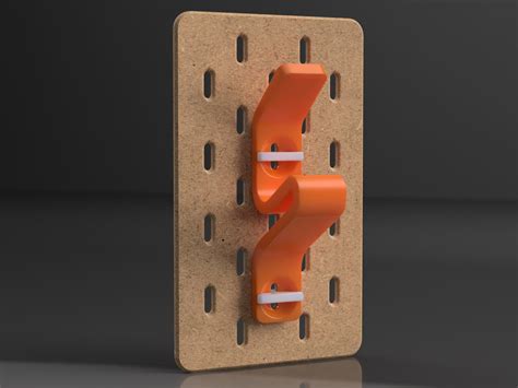 Skadis Squiggle Coat Hook By Line Arc Line Download Free Stl Model