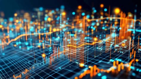 A Dynamic Flowing Data Technology Background Symbolizing Chaotic Information Streams