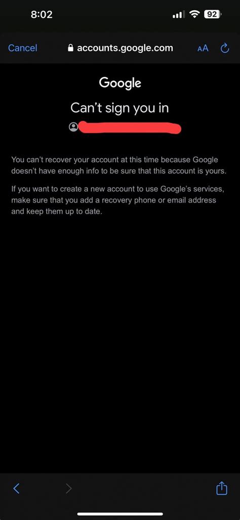 recovery loop on gmail r gmail