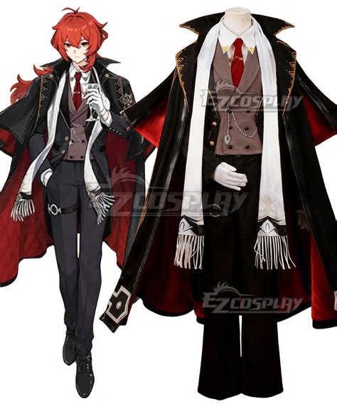 Genshin Impact Resplendent Feast Diluc Cosplay Costume
