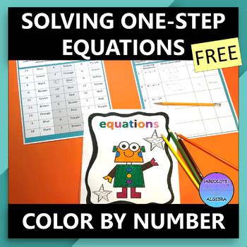 Solving One Step Equations Color By Number Activity FREE By Absolute