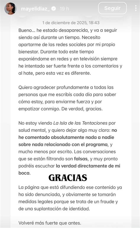 Mayeli Emite Un Comunicado Y Anuncia Esta Drástica Decisión Ante Su Embarazo En La Isla De Las