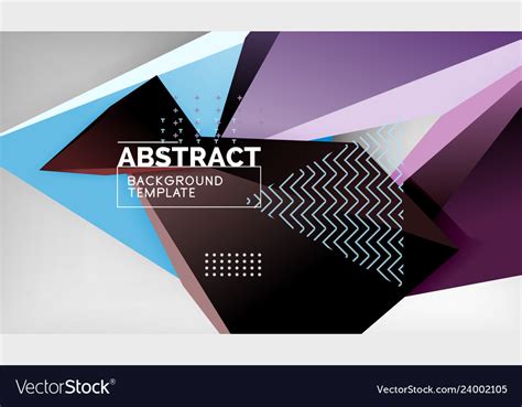 D Geometric Triangular Shapes Abstract Background