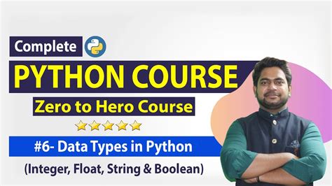 6 Data Types In Python Course Tutorial In Hindi Complete Free Python