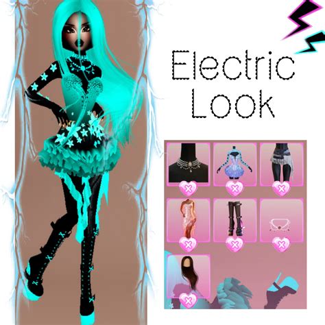 Dti Electric Look Outfit Idea No Vip Fashion Dress Up Games Dress To Impress Street Style