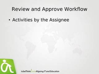 Alfresco Implementing Workflow PPT
