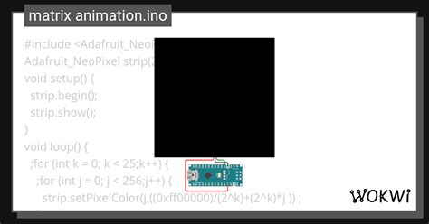 Jsj Raibow Color Chasing Matrix Circle Wokwi Esp32 Stm32 Arduino Simulator