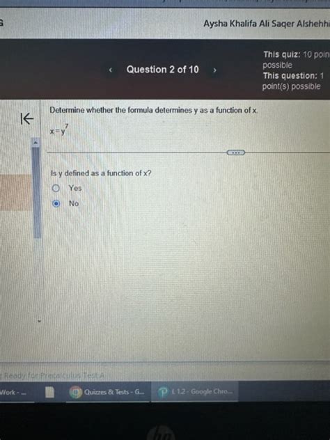 SOLVED: Aysha Khalifa Ali Saqer Alshehhi This quiz: 10 poin Question 2 ...