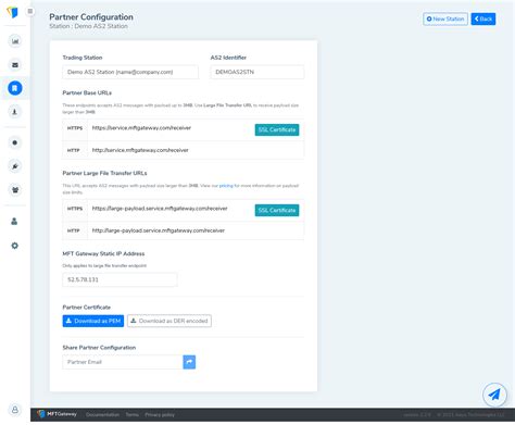 AS2 Connection Setup For Walmart RetailLink GEM AS2 Protocol