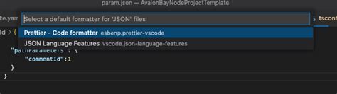 There Are Multiple Formatters For Json Files Select A Default