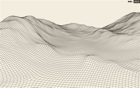 Abstract Landscape Background Cyberspace Vector Image