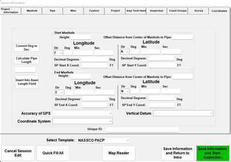 Nassco Pacp Coordinates