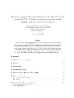 Spectrum And Spectral Density Estimation By The Discrete Spectrum And Spectral Density
