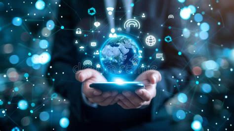 An Individual Is Interacting With A Futuristic Holographic Interface Projected From A Tablet