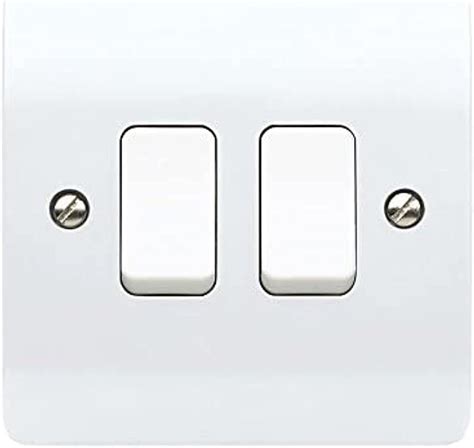 MK Logic Plus K WHI AX Single Pole Way Plateswitch Gang