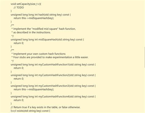 Solved Implement A Hash Table Please Help Ifndef