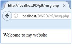 Write A PHP Script To Display Welcome Message Write A PHP Script To Demonstrate Use Of