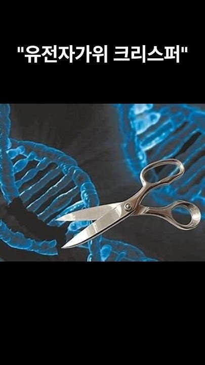 1분 상식과학유전자가위 크리스퍼 생명공학 지식 이슈 Dna 유전자 Science Youtube