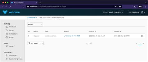admin ui extension in vendure dev community