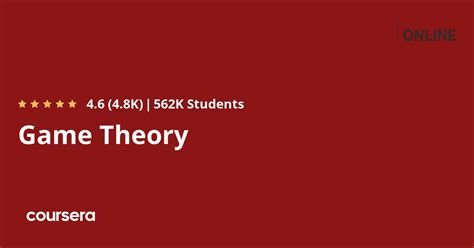 Game Theory By Stanford University And University Of British Columbia