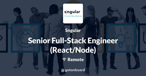 senior full stack engineer react node at sngular remote work from