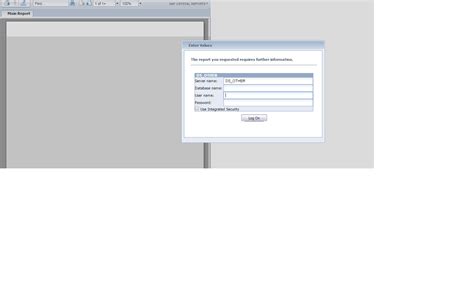 Crystal Report Login Failed In Server But Working Fine In My