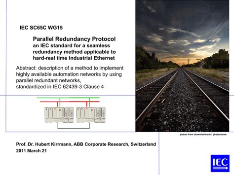Prp Seamless Redundancy For Industrial Ethernet Scheme