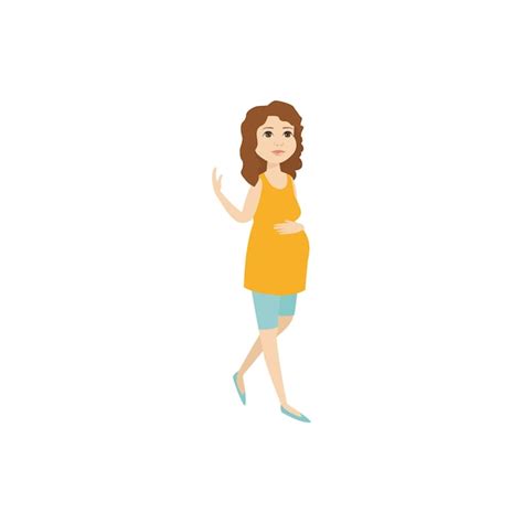 Premium Vector Vector Mothers Day Mother With Pose Happy