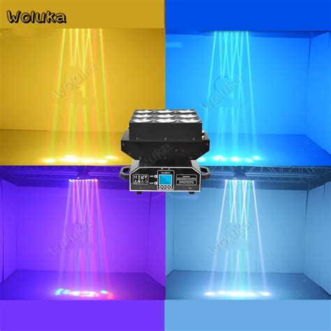 무대 조명 효과 9 눈 모양 Led 빔 라이트 쇼 나이트 클럽 바 파티 조명 회전 음성 활성화 Ktv 플래시 Cd50 W01무대 조명 영향 Aliexpress