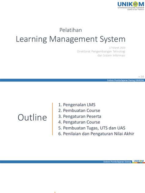 best practice penggunaan lms unikom v2 0 dosen pdf komputer