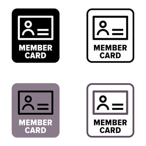 로열티 및 Vip 회원 카드 정보 표시 프리미엄 벡터