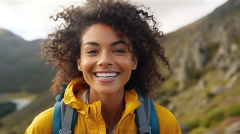 Premium Ai Image Girl Outdoor Adventures