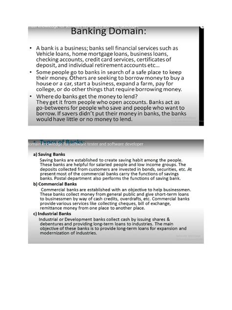 Banking Domain Pdf