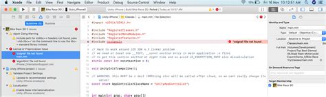 C Unity3d 472 Exported Code In Xcode 101 Stack Overflow