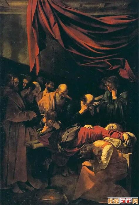 성모의 죽음 마켈란젤로 메리시 다 카라바조 제작년도 16세기경 소장 르브르 박물관 겹겹이 겹친 주름으로 육중한 목선과 부풀은 발목에서 볼 수 있듯이 서민 같은 한 여인의