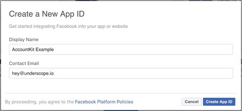 passwordless authentication in react native using facebook account kit