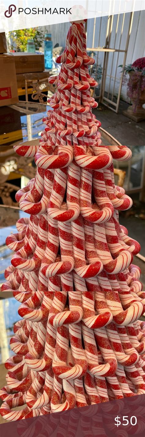 Qvc Large Illuminate Candy Cane Tree By Valerie Candy Cane