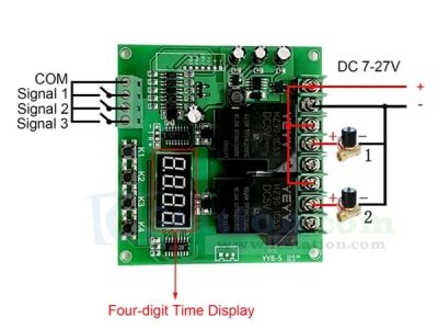 2 Channel Motor Delay Switch Controller DC 7V 30V
