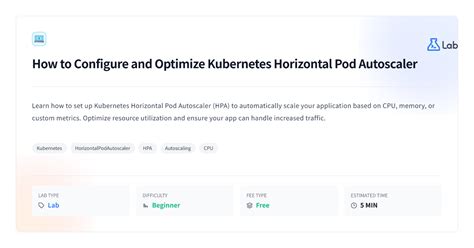 How To Configure And Optimize Kubernetes Horizontal Pod Autoscaler Labex