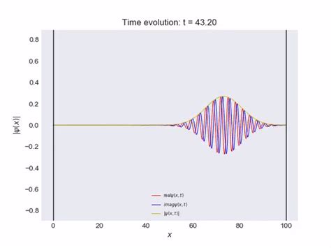 My Simulation Of The Time Dependent Schrodinger Equation In An Infinite