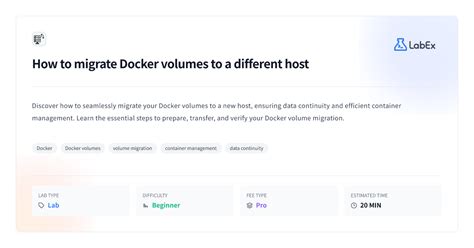 How To Migrate Docker Volumes To A Different Host Labex