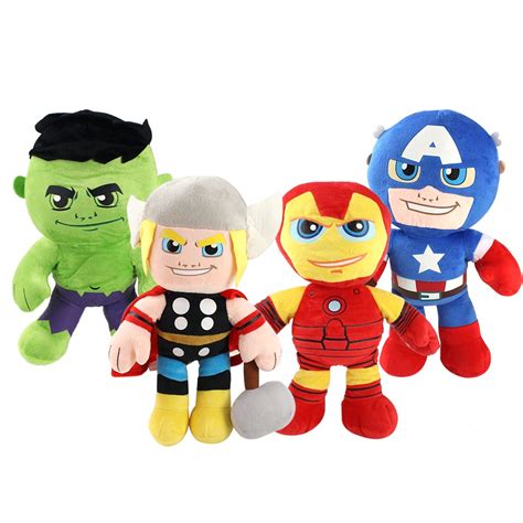 ตุ๊กตาผ้าพลั 35 39cm Marvel Avengers Super Heros Hulk Thor Ironman