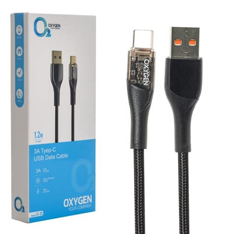 پخش عمده کابل تایپ سی Type C اکسیژن Oxygen طول 1 2 متر مدل Lx 20