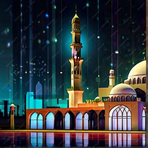 Premium Photo View Of Islamic Background With Ramadan Karim And Eid