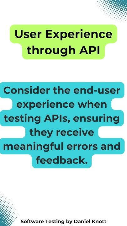 User Experience Through Api Softwaretesting Apitesting Youtube