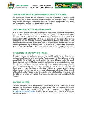Fillable Online Tips On How To Complete Z Application Form And Attached Fax Email Print